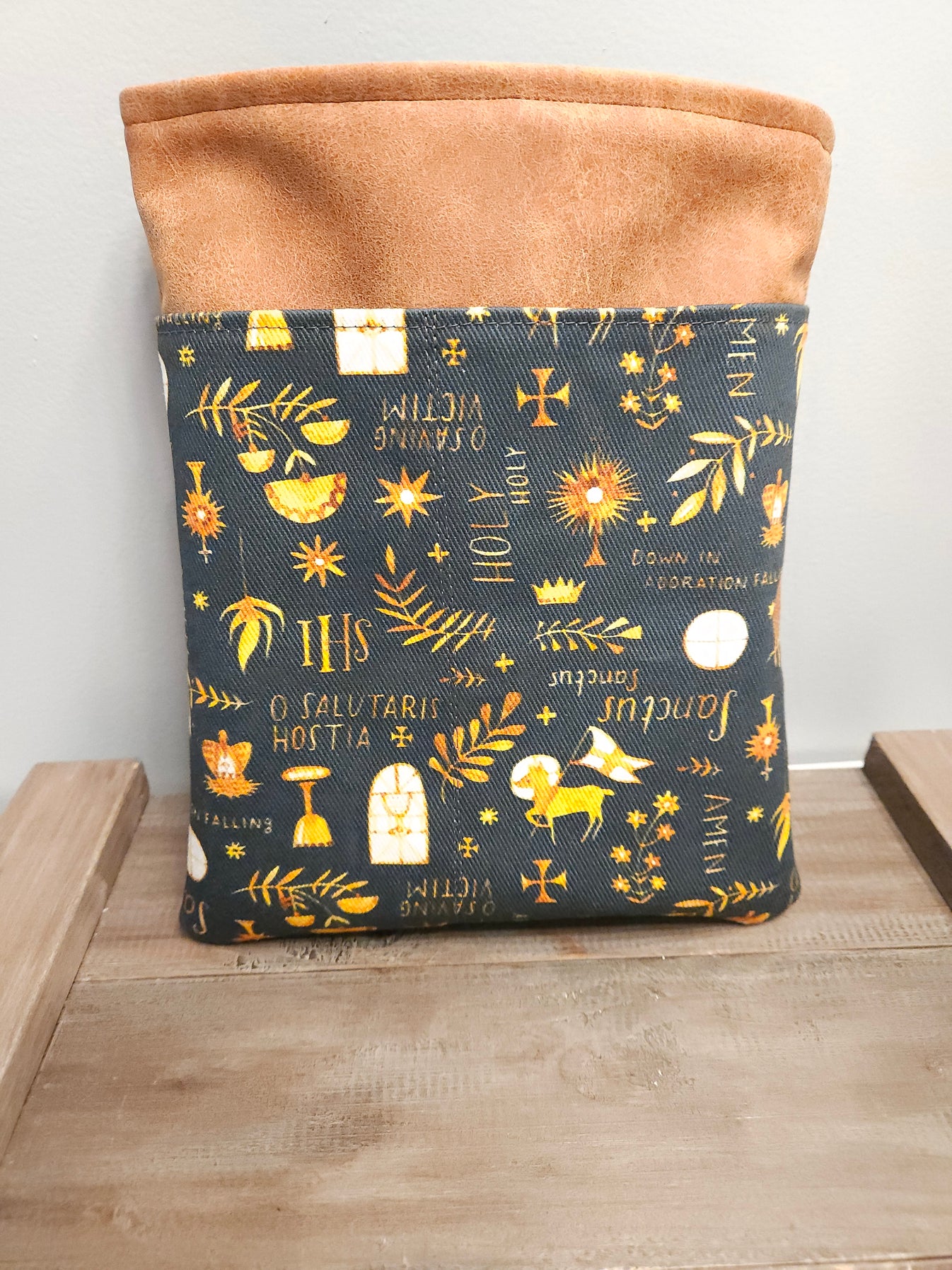 Book Sleeve Eucharistic Adoration Latin Catholic Fabric for Bible Pray ...